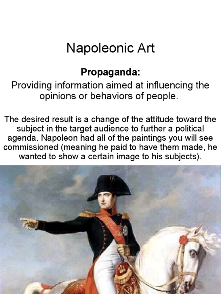 Napoleonic Art: Propaganda | PDF