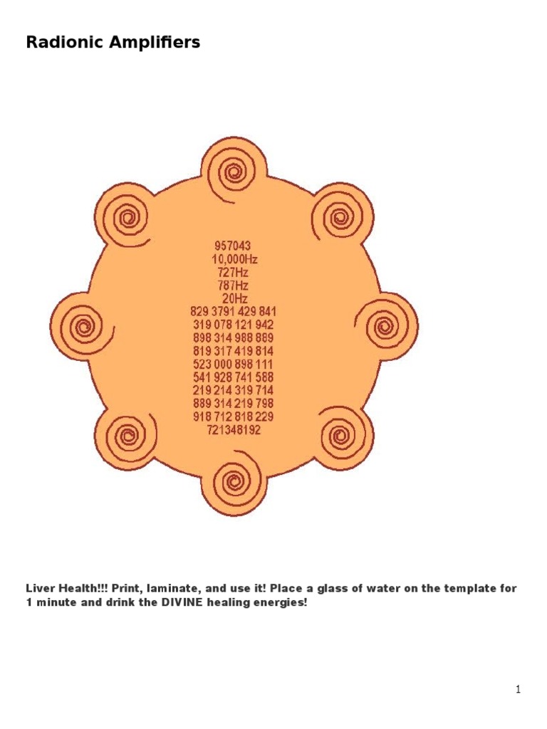 Radionic Amplifiers for Healing and Abundance | PDF