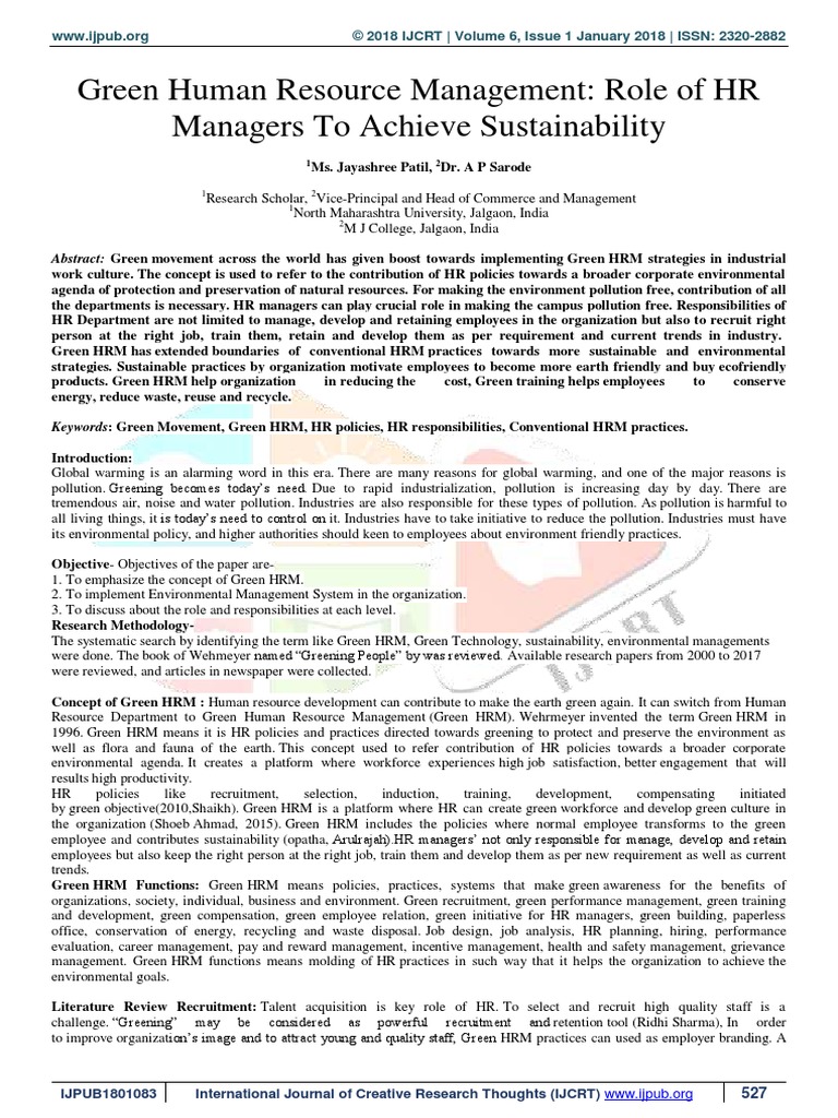 GHRM PDF | PDF | Human Resource Management | Waste