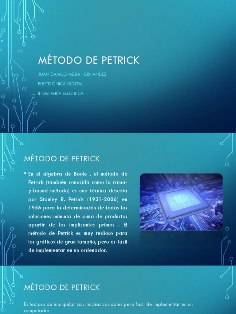 Metodo de Petrick | PDF | Enseñanza de matemática | Informática