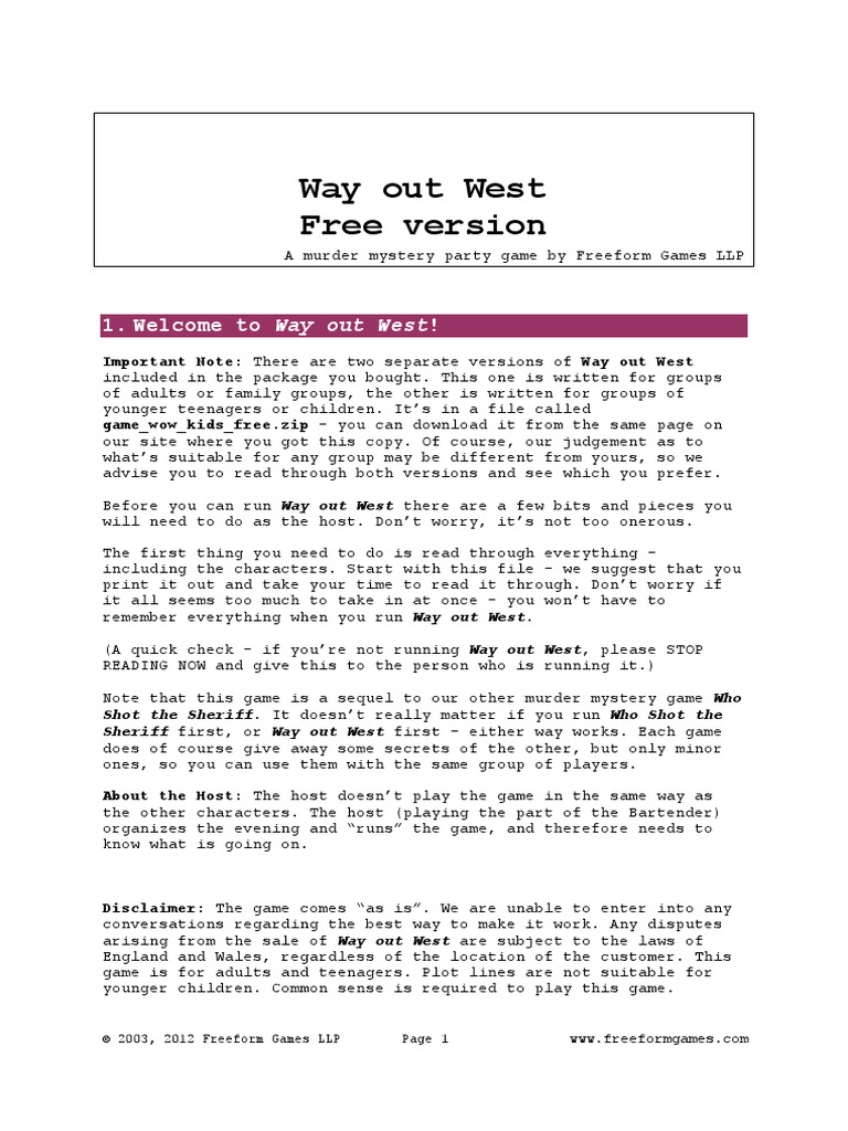 Wow 01 Instructions Free | PDF | Leisure