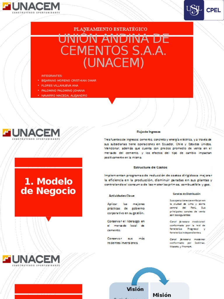 Unacem | PDF | Calidad (comercial) | Ecuador