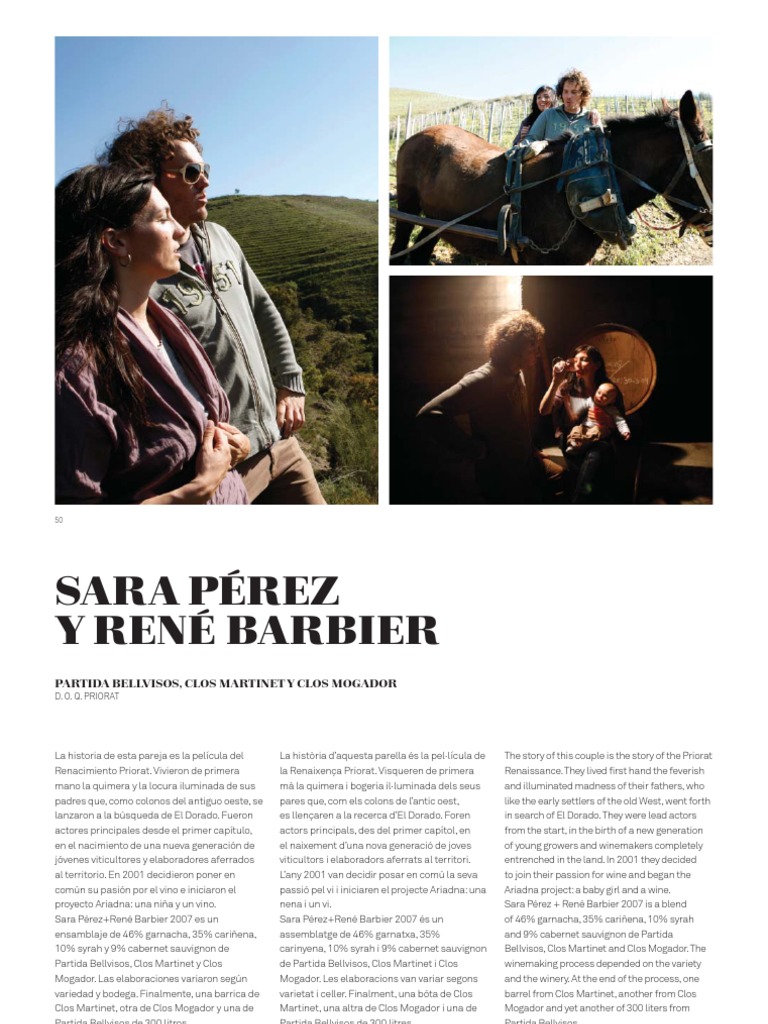 Sara Pérez y René Barbier: Vino y Pasión | PDF | Lagar | Variedades de uva