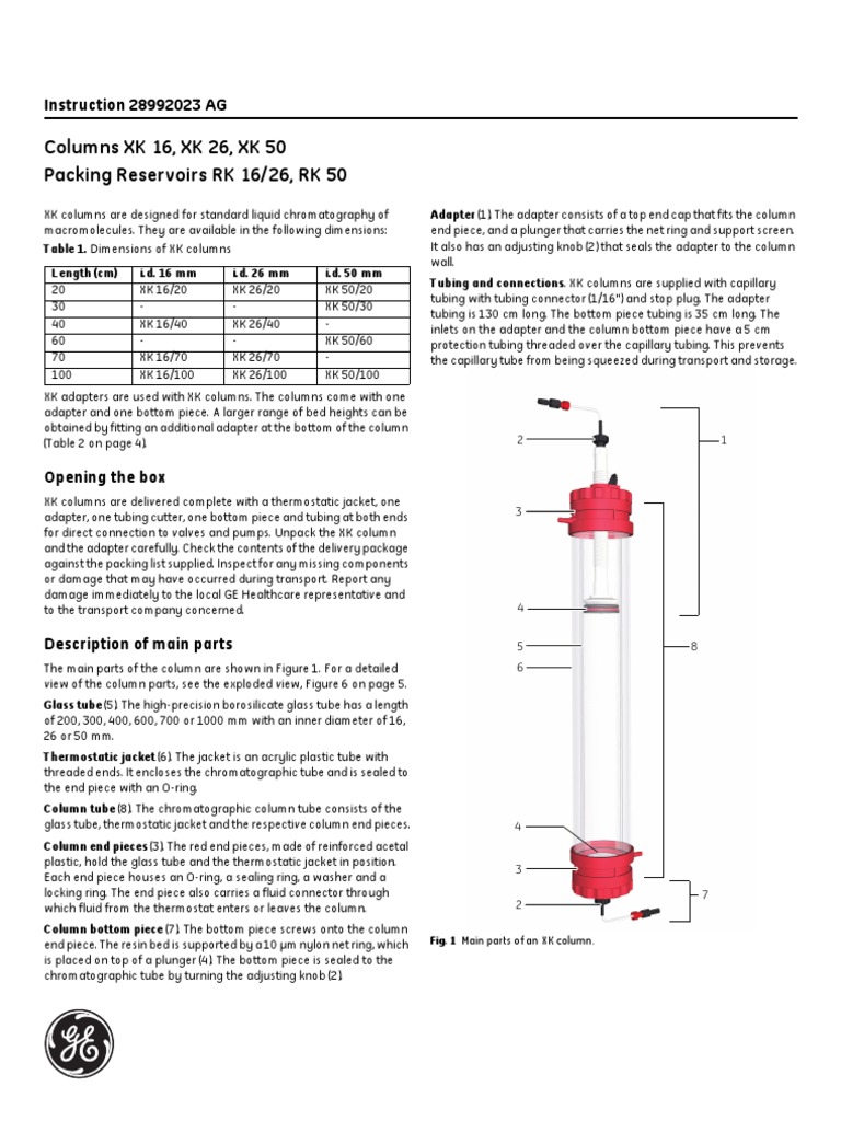 Columns Xk-Desbloqueado PDF | PDF | Chromatography | Pipe (Fluid ...