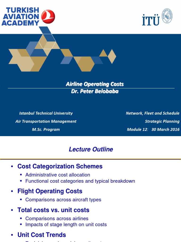 Module 12 - Operating Costs PDF | PDF | Airlines | Aviation