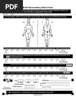 Brief Pain Inventory Final | PDF | Symptoms And Signs | Feeling