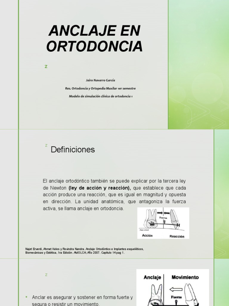 ANCLAJE EN ORTODONCIA JNG | PDF | Ortodoncia | Odontología