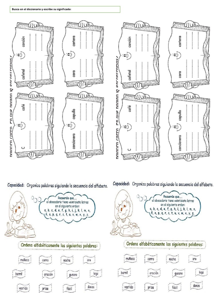 Diccionario. Orden Alfabètico | PDF