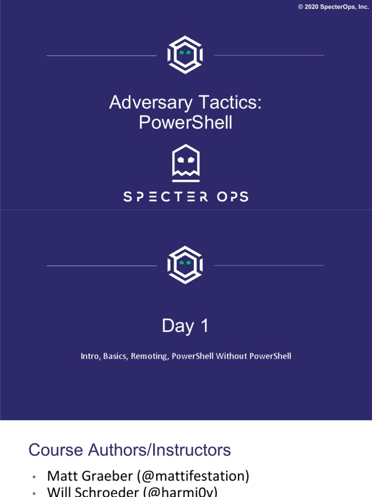 Adversary Tactics - PowerShell PDF | PDF | Hypertext Transfer Protocol ...