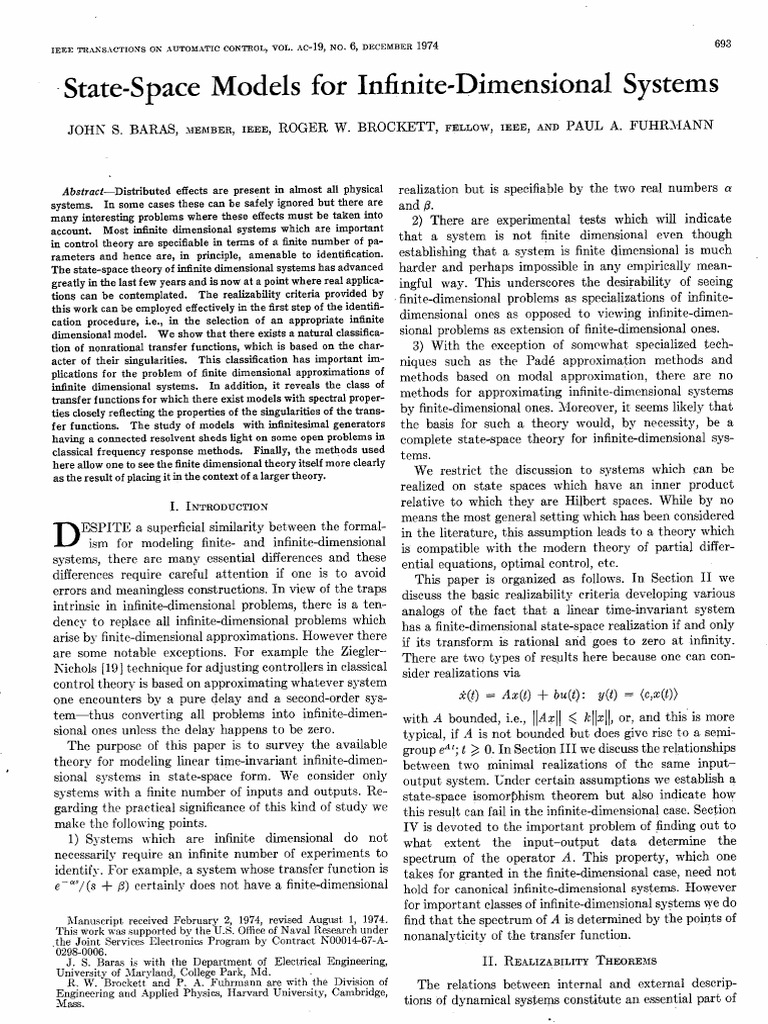 Modeling Infinite-Dimensional Systems Using State-Space Models: Realizability Theorems for ...