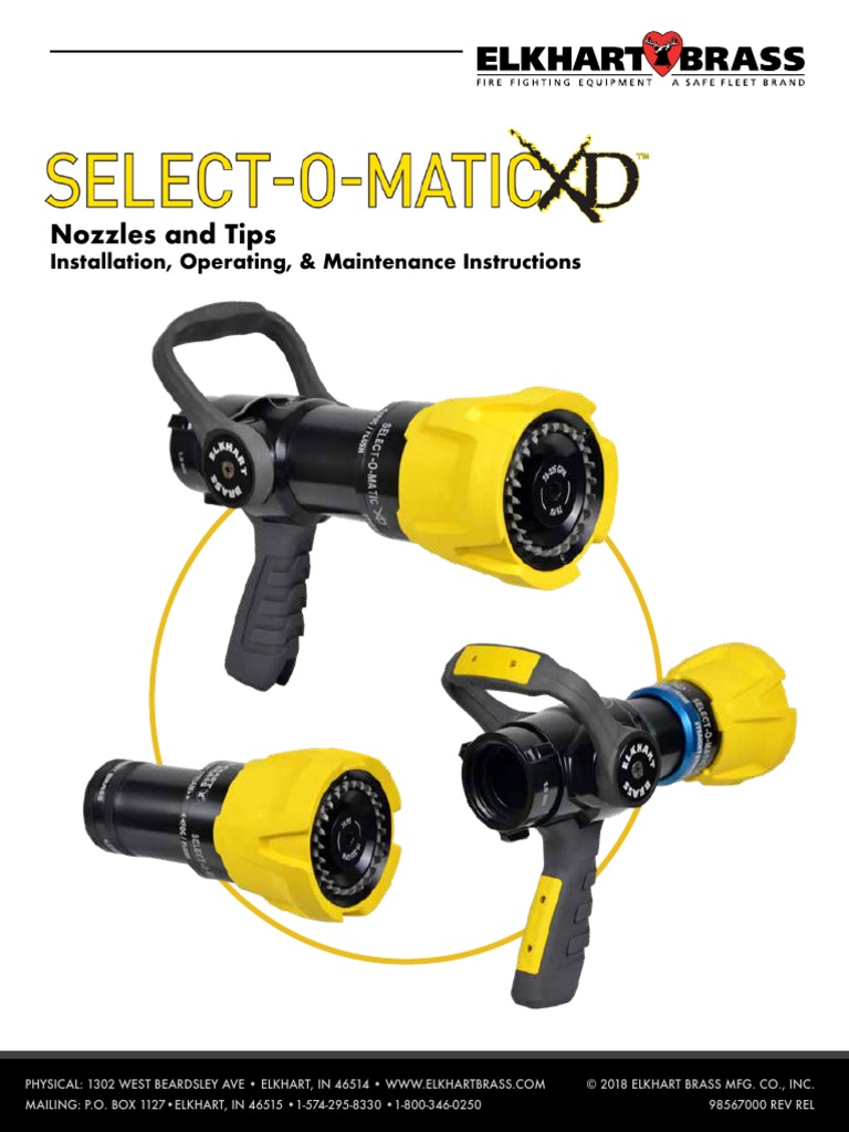 Nozzles and Tips: Installation, Operating, & Maintenance Instructions ...