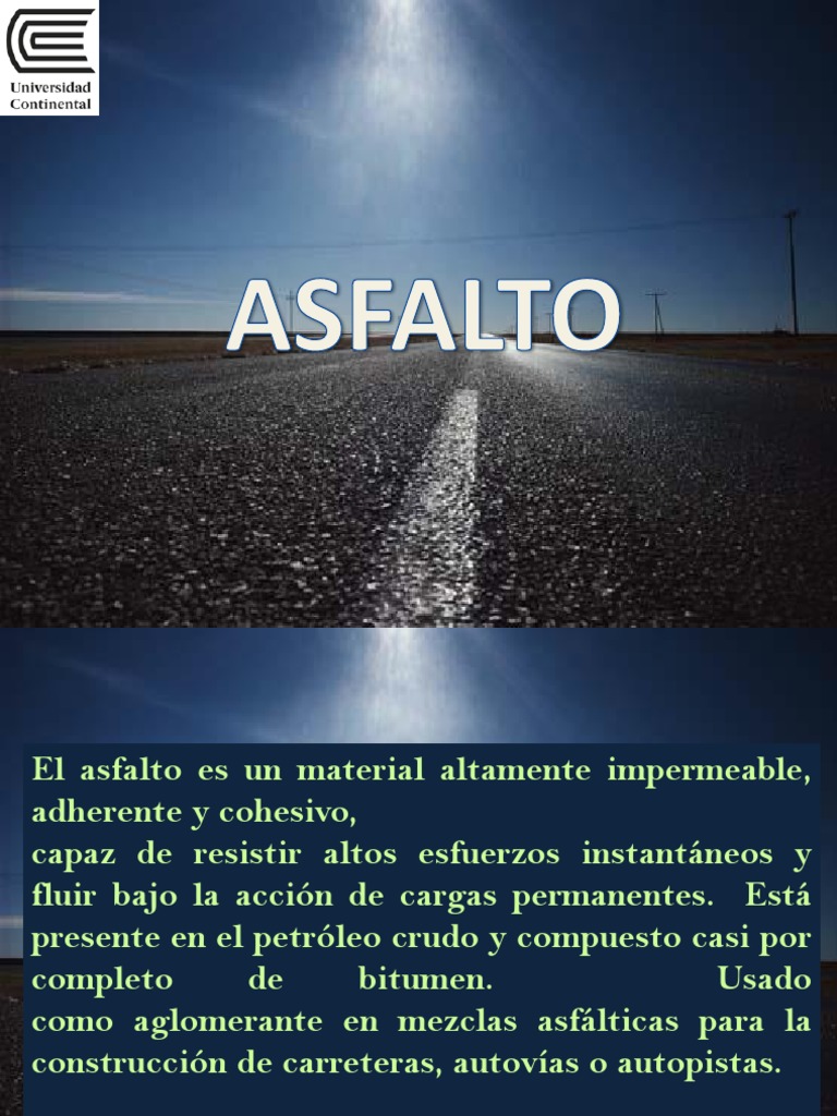 Propiedades y Usos del Asfalto | PDF | Asfalto | Petróleo