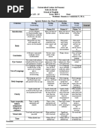 Oral Presentation Evaluation Criteria and Checklist | PDF