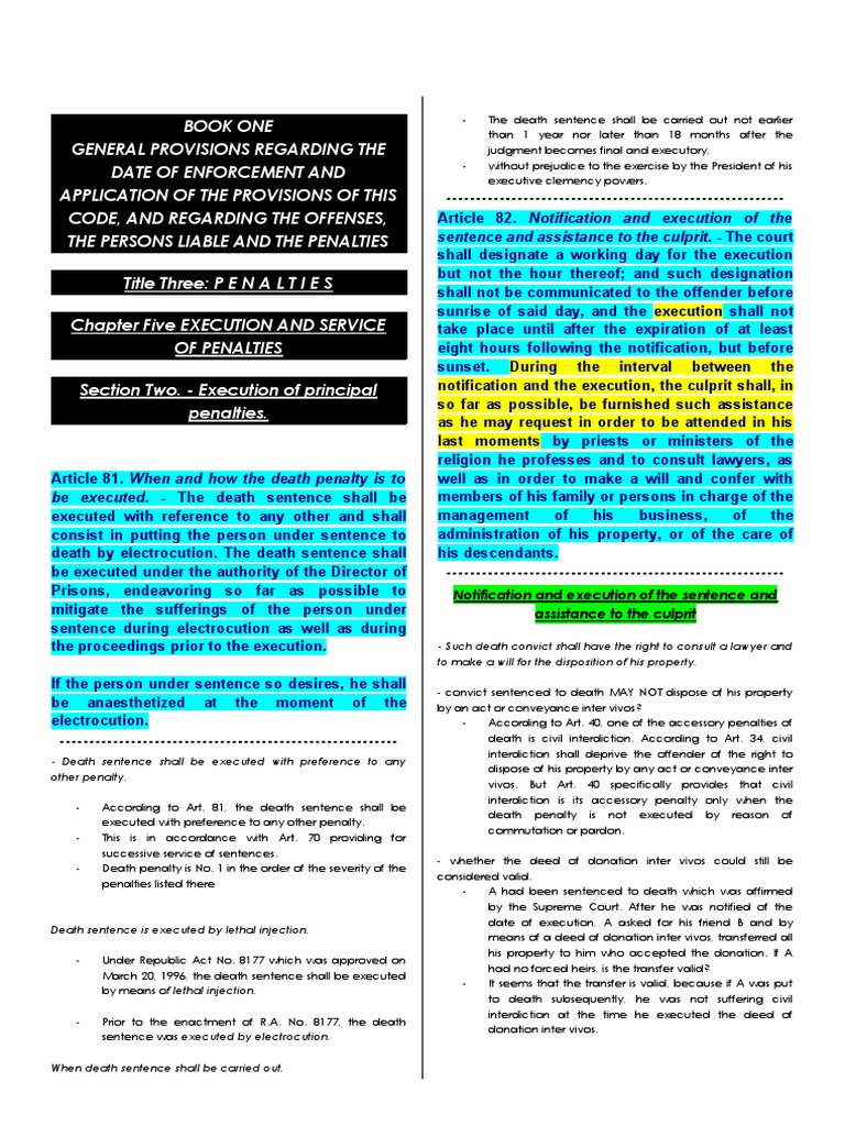 Title 3 - P E N A L T I E S Chapter 5 EXECUTION and SERVICE of ...