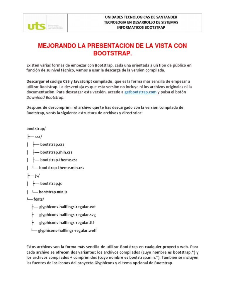 Ejercicio Guiado 1 | PDF | Bootstrap (marco frontal) | Hojas de estilo en cascada