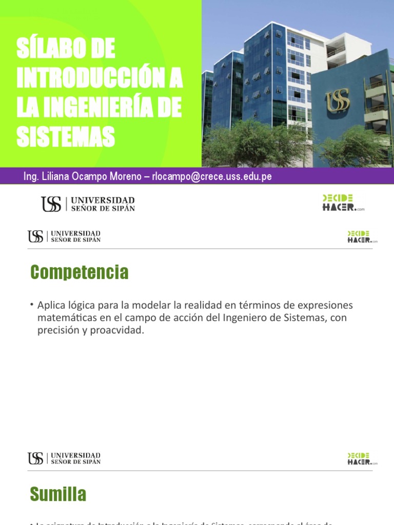 Silabo | PDF | Ingeniería de Sistemas | Algoritmos