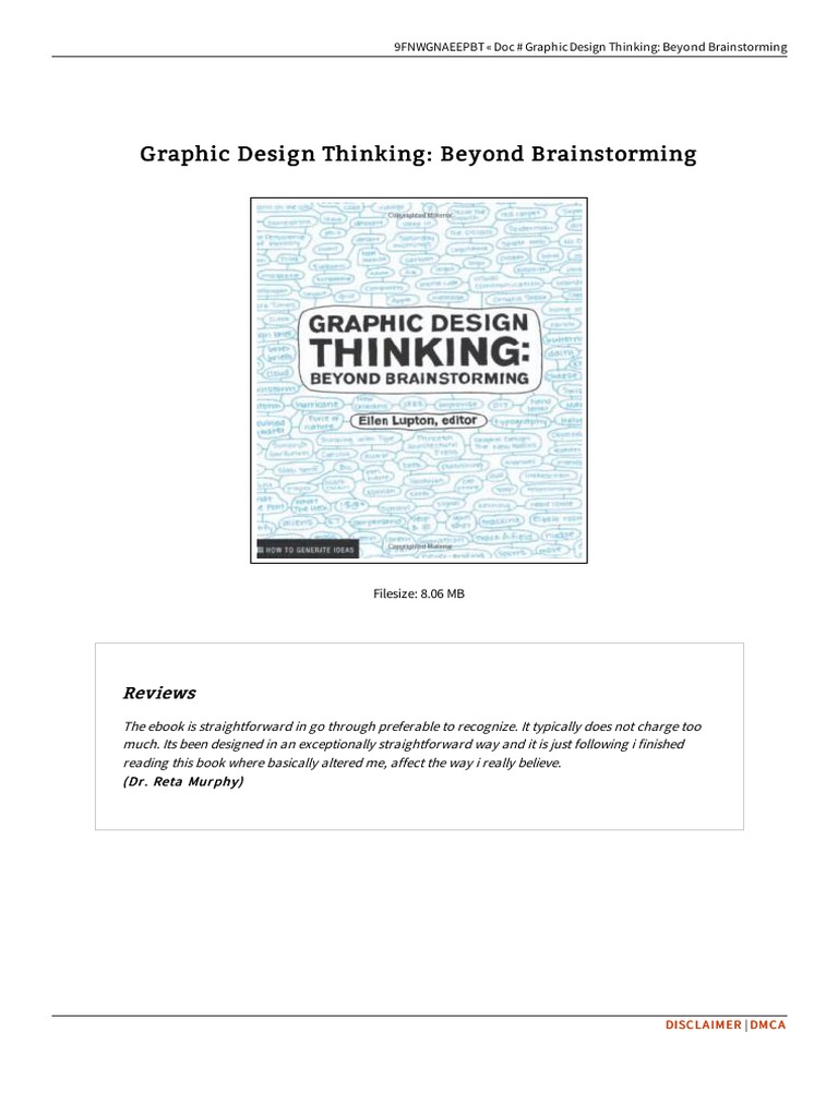 Graphic Design Thinking Beyond Brainstorming Ebook | PDF ...