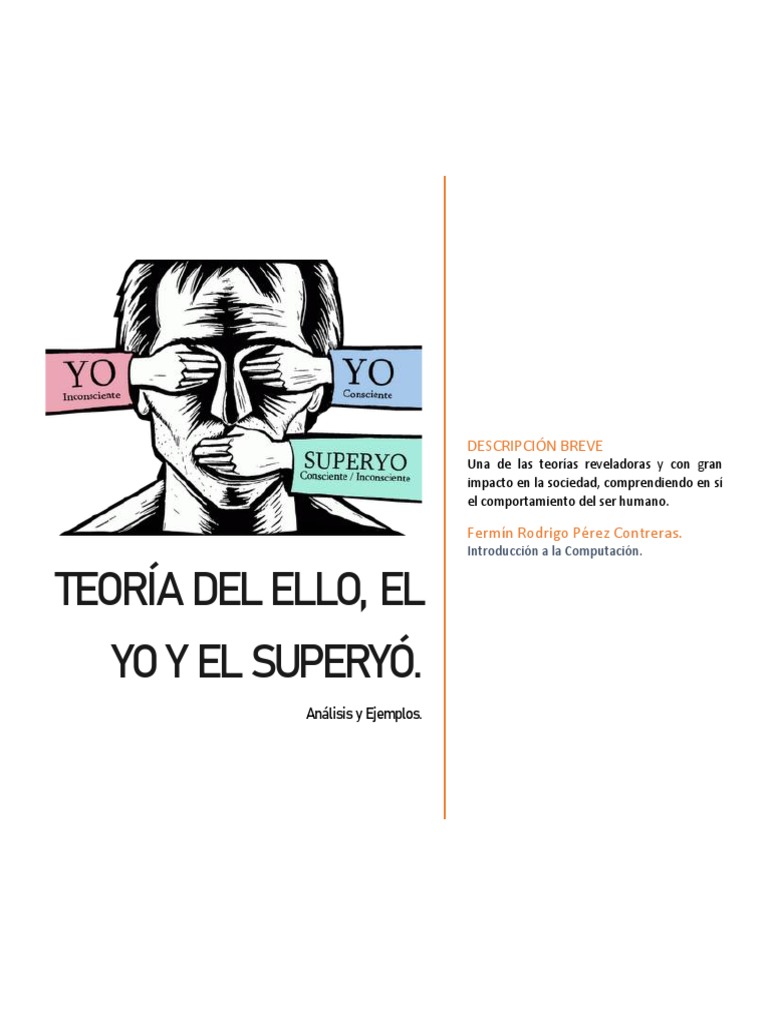 Teoría Del Ello, El Yo y El Superyó. | PDF | Carné de identidad | Sigmund Freud