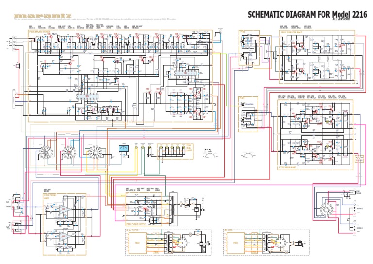 Schematic Diagram For Model 2216: All Versions | PDF | Communication ...