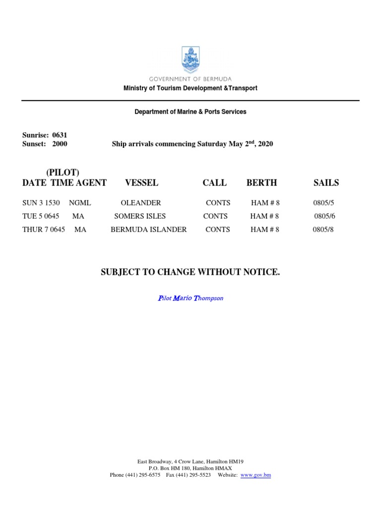 Weekly Shipping May 2 2020 | PDF