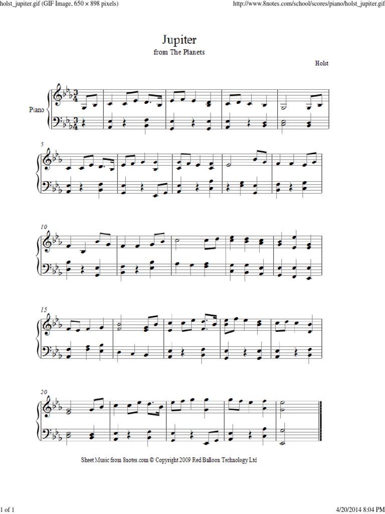 Holst Jupiter | PDF