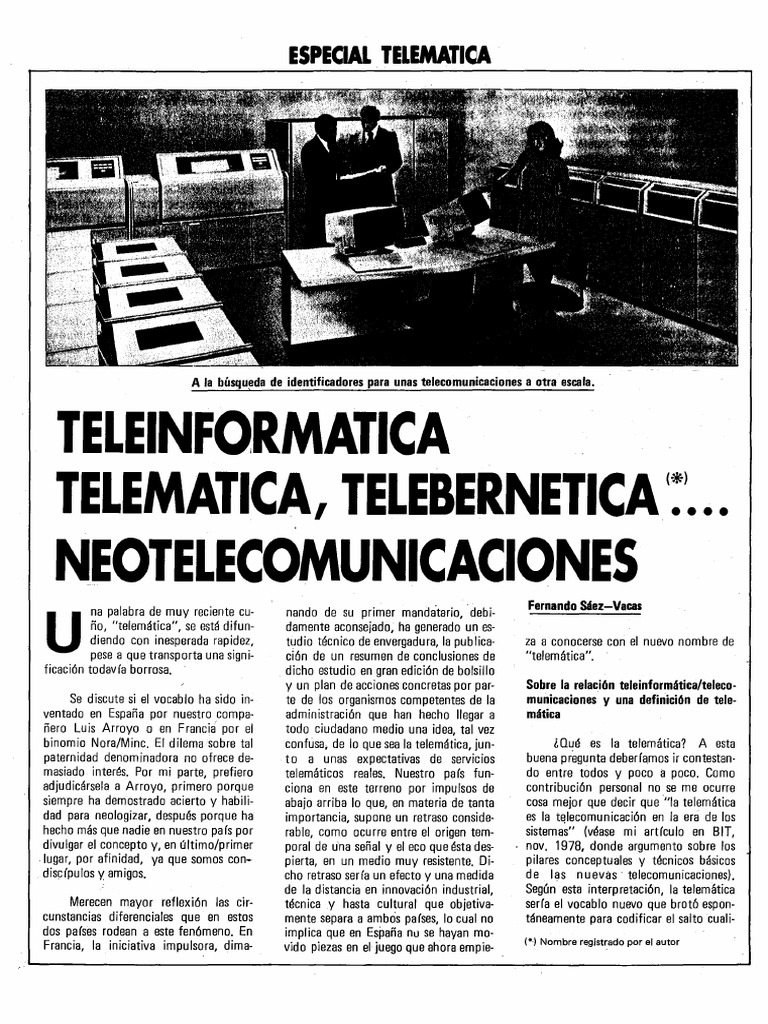 Definición y alcance de la teleinformática | PDF | Telecomunicación | Informática