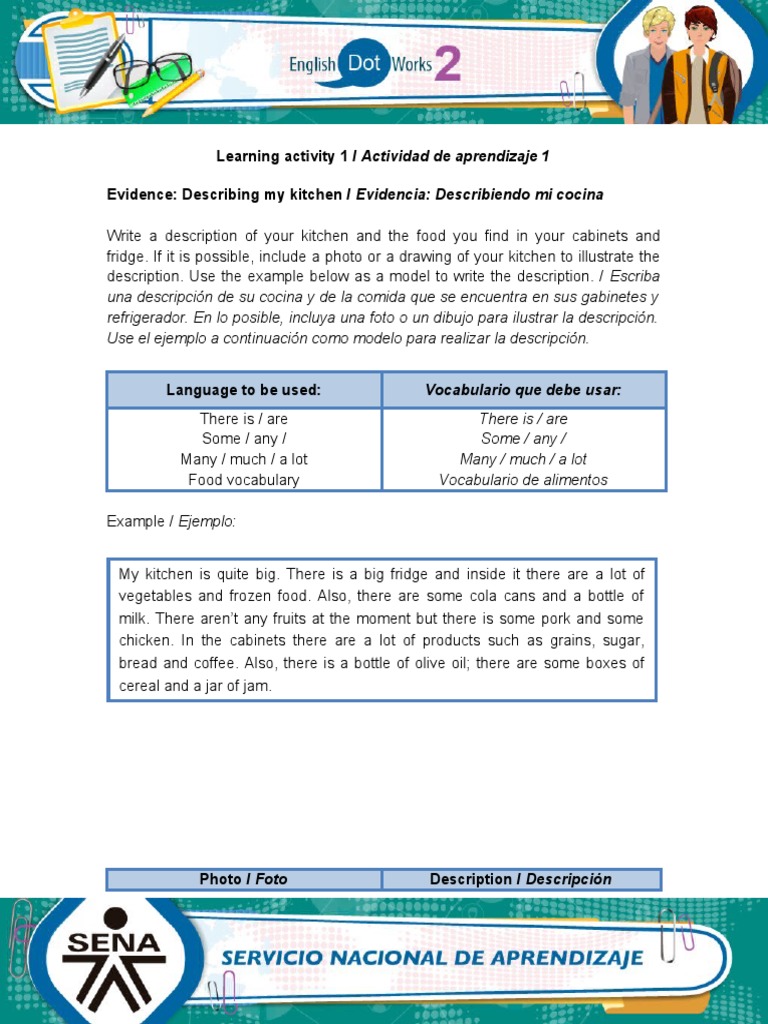 Describing My Kitchen: A Photo Essay | PDF | Food And Drink | Cooking