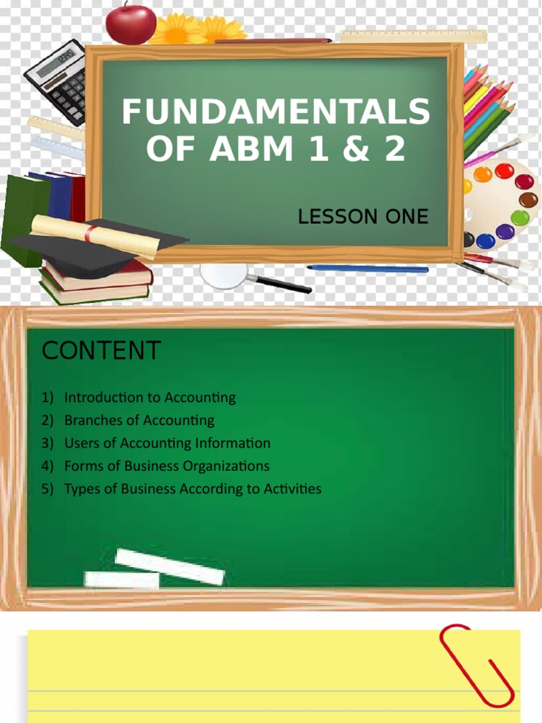Abm Lesson 1 | PDF