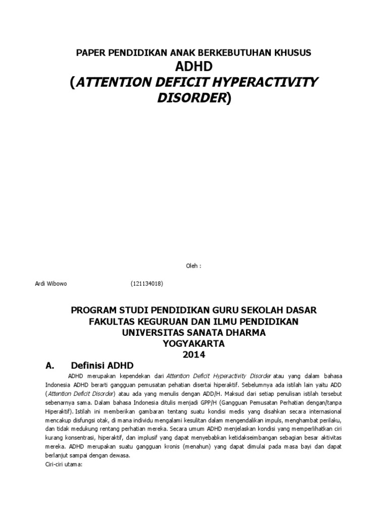 Resume Adhd | PDF