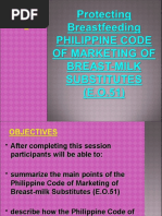 Philippine Code of Marketing of Breastmilk Substitutes (Executive Order ...