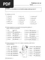 Palabras Con CC | PDF