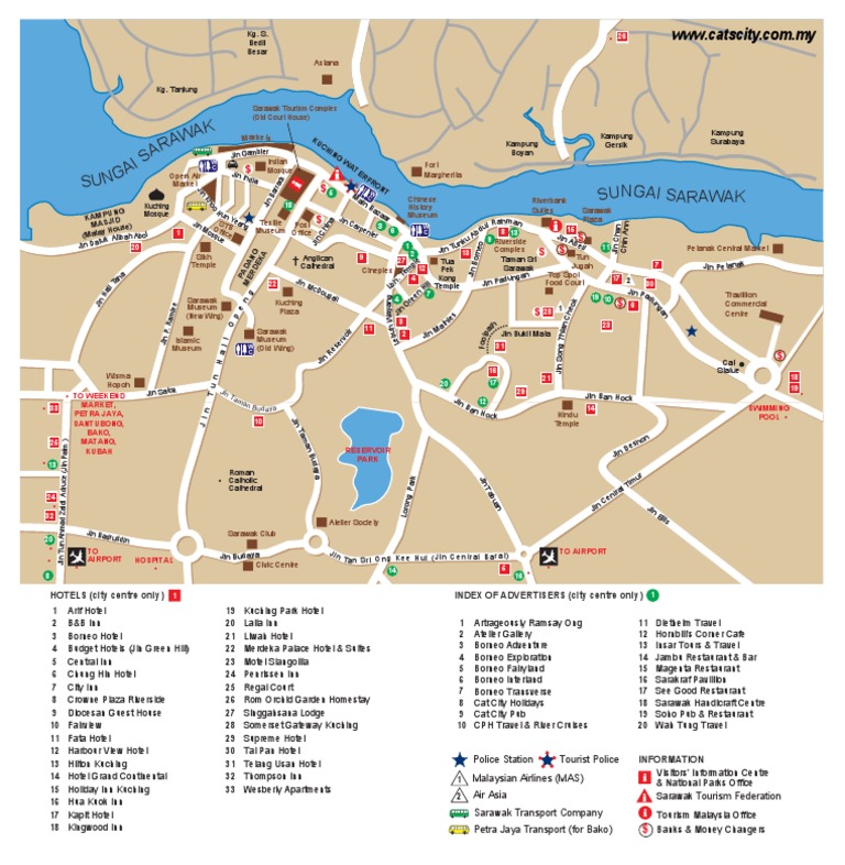 Map Of Hotels In Kuching Pullman Kuching Pullman Kuching Added A New