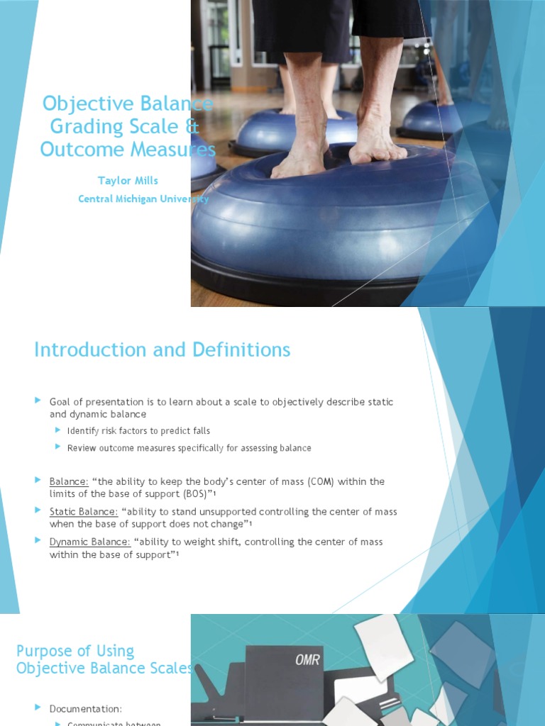 Objective Balance Scale Presentation | PDF | Balance (Ability ...