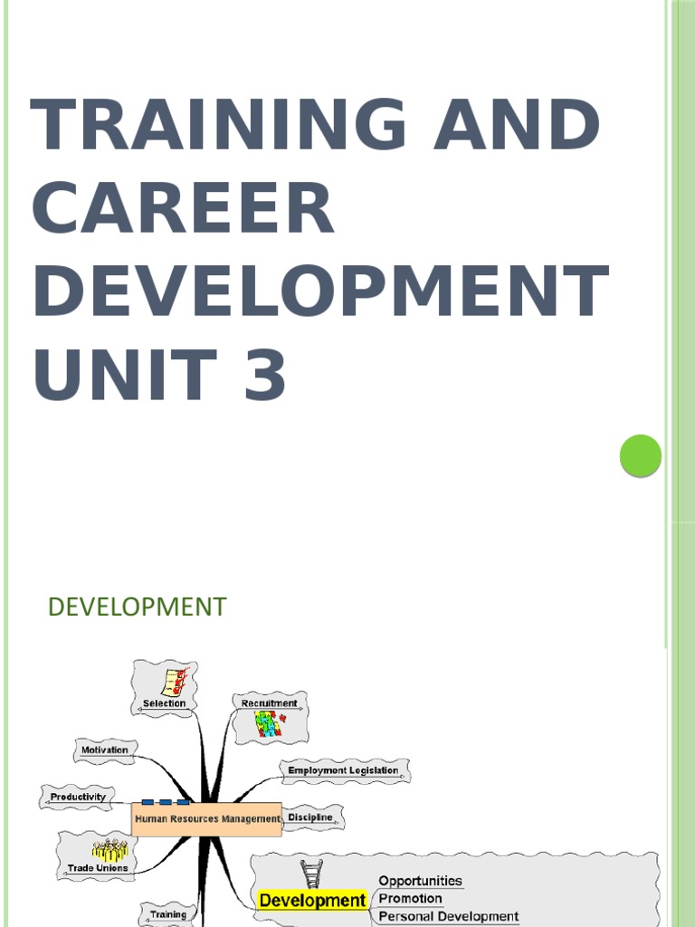 Training and Career Development Unit 3 | PDF | Mentorship | Competence ...