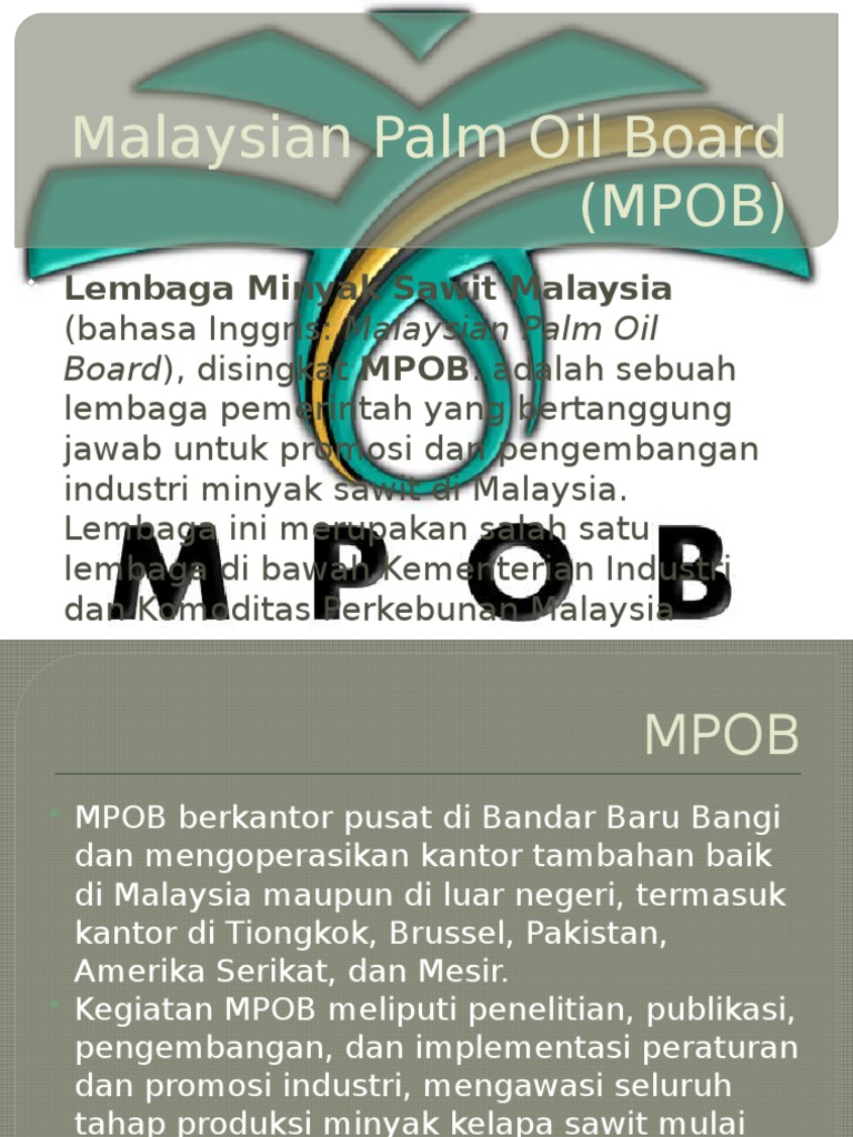Mpob | PDF
