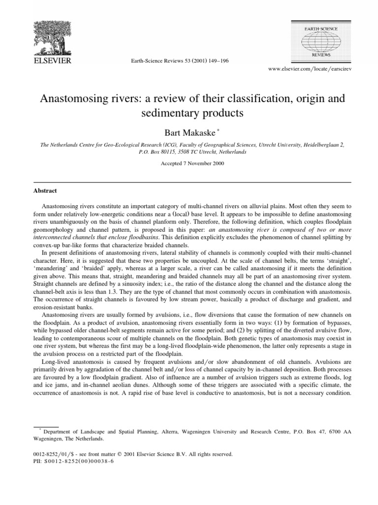 Anastomosing Rivers PDF | PDF | River | River Delta