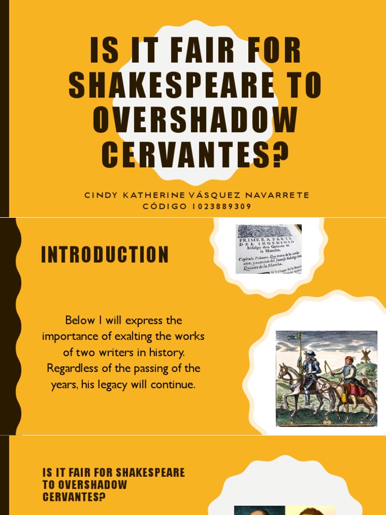 Shakespeare vs. Cervantes: A Legacy Debate | PDF