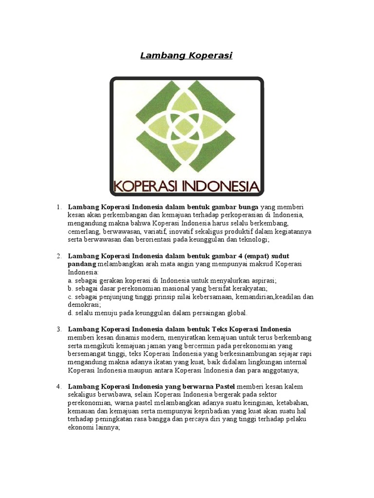 Simbol Koperasi Indonesia | PDF