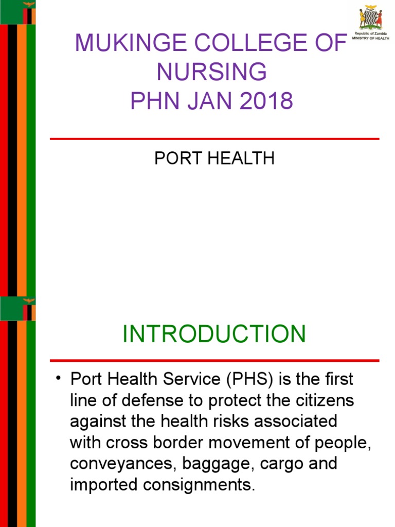 Mukinge College of Nursing PHN JAN 2018: Port Health | PDF | Public ...