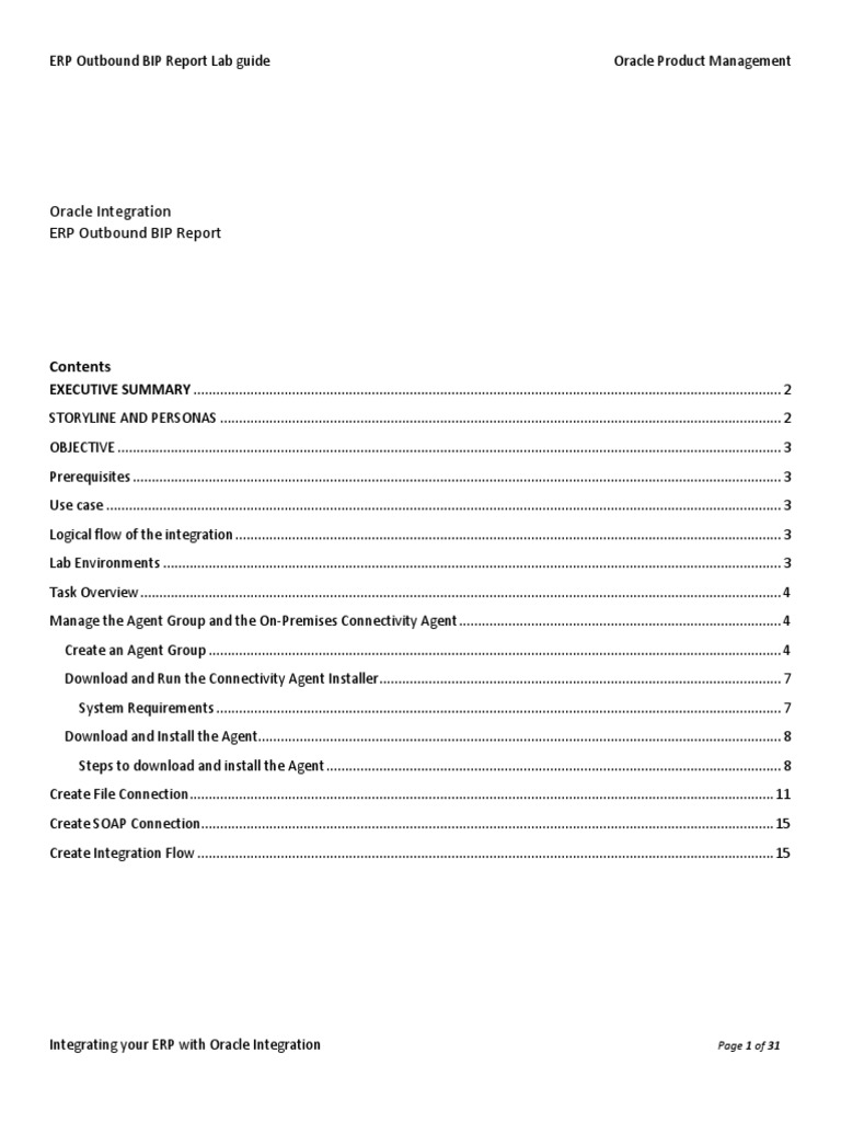 ERP BIP Report Integration Guide | PDF | Enterprise Resource Planning ...