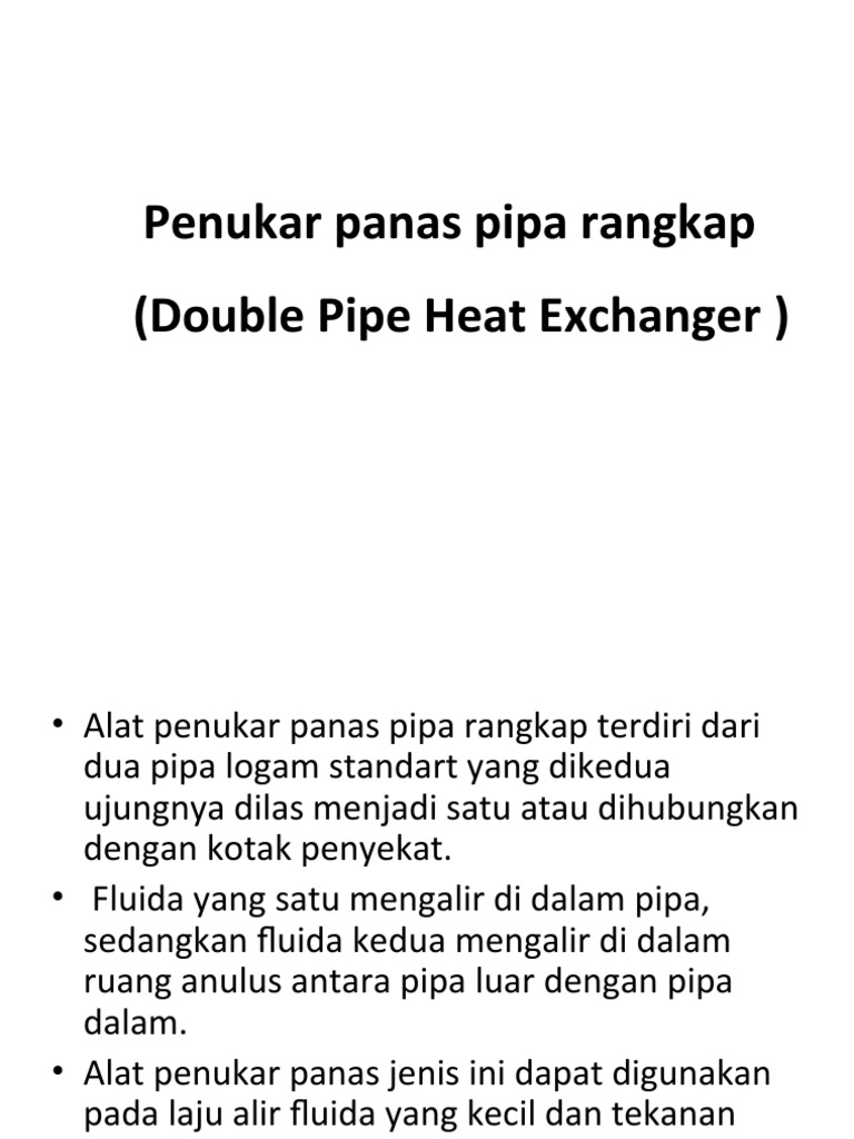 Double Pipe Heat Exchanger | PDF