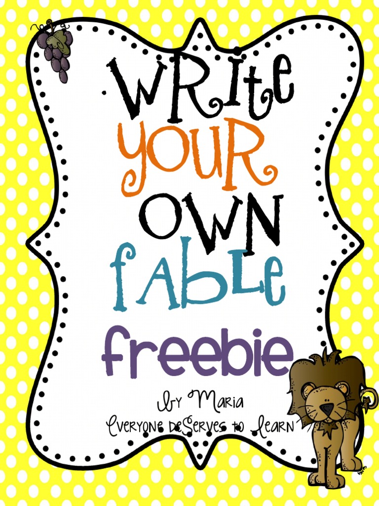 Create Your Own Fable Template | PDF | Career & Growth | Home & Garden