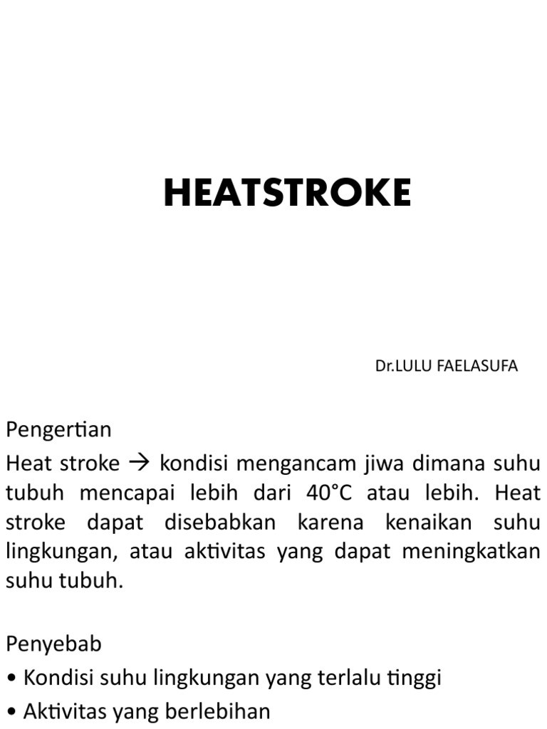 Heatstroke | PDF