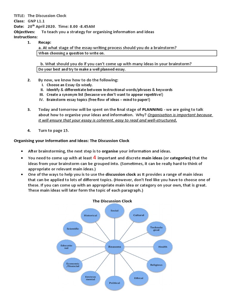 Writing Task 3 - Discussion Clock | PDF | Sustainability | Natural ...