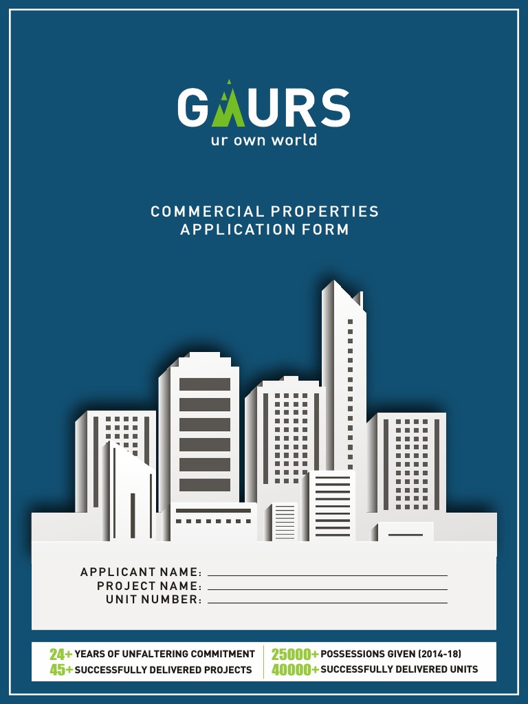 Commercial Application Form - A-4 | PDF | Parking | Cheque