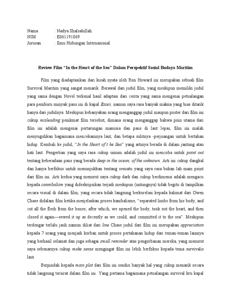 WSBM - in The Heart of The Sea | PDF | Seni | Puisi