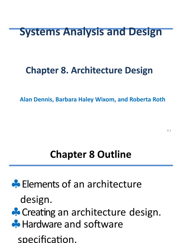 Chapter 8. Architecture Design | PDF | Client–Server Model | Cloud Computing