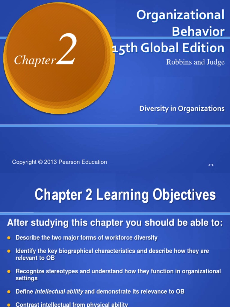 Organizational Behavior 15th Global Edition: Robbins and Judge | PDF ...