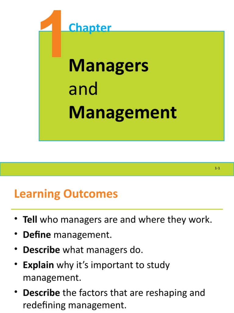 Understanding Managers and Management | PDF | Goal | Action (Philosophy)
