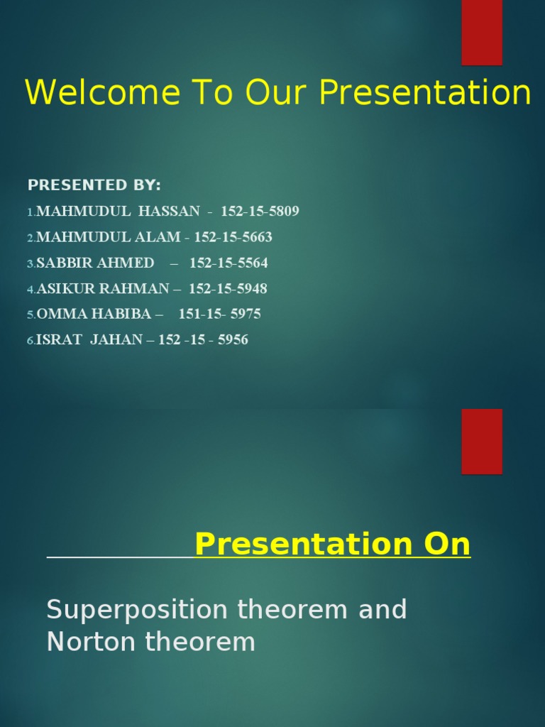Superposition and Norton Theorem | PDF | Passivity (Engineering) | Electrical Network